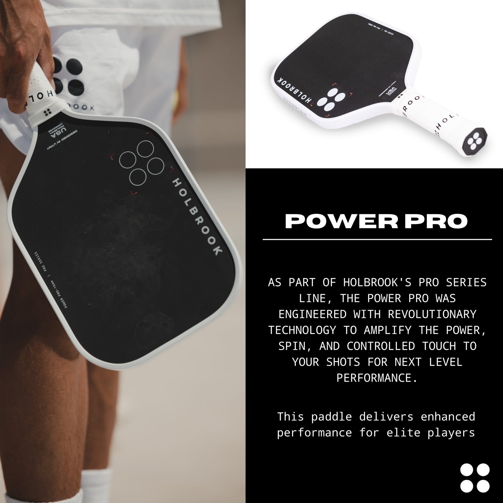 Elongated Pickleball Paddle | Shop The Power Pro E Paddle